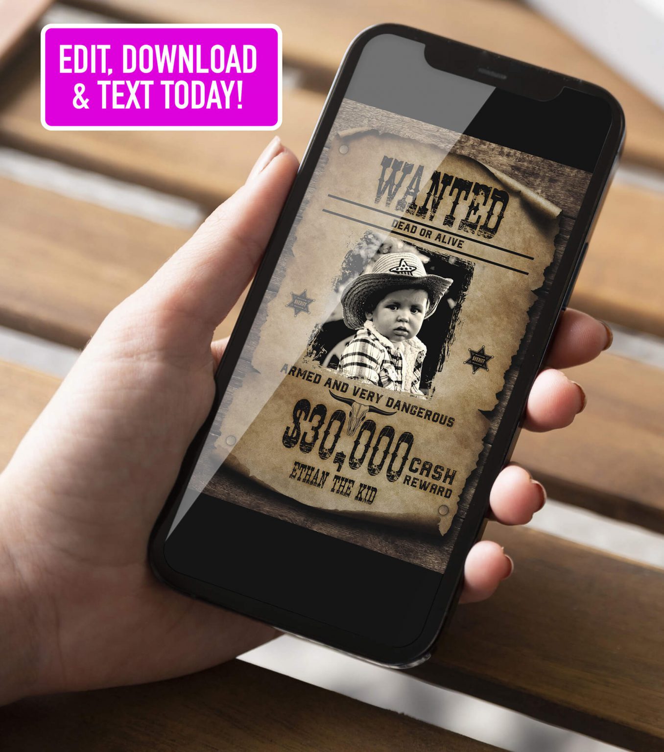 DIY WANTED Poster Sign Template - Template Online