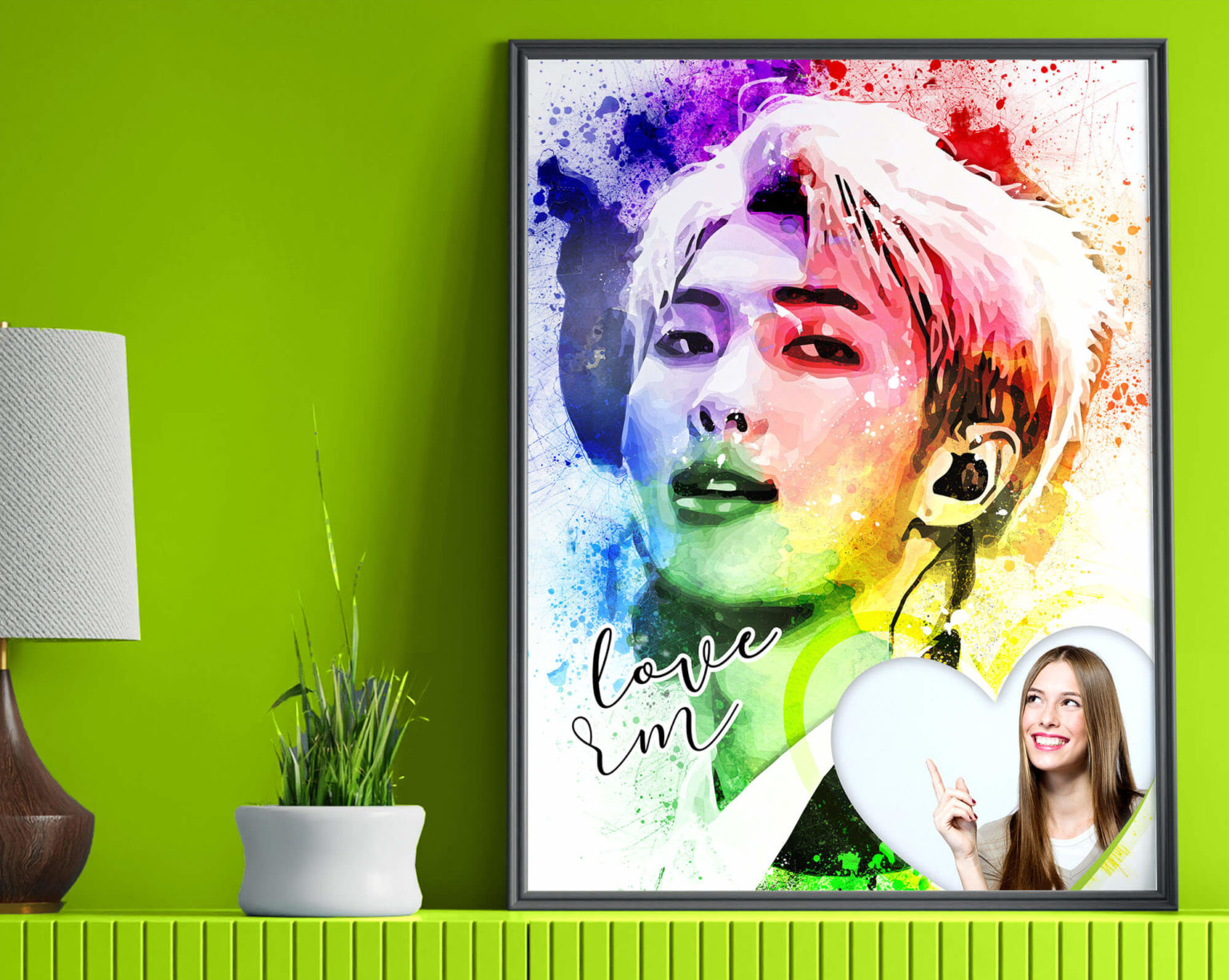 DIY BTS RM Poster Template - Template Online
