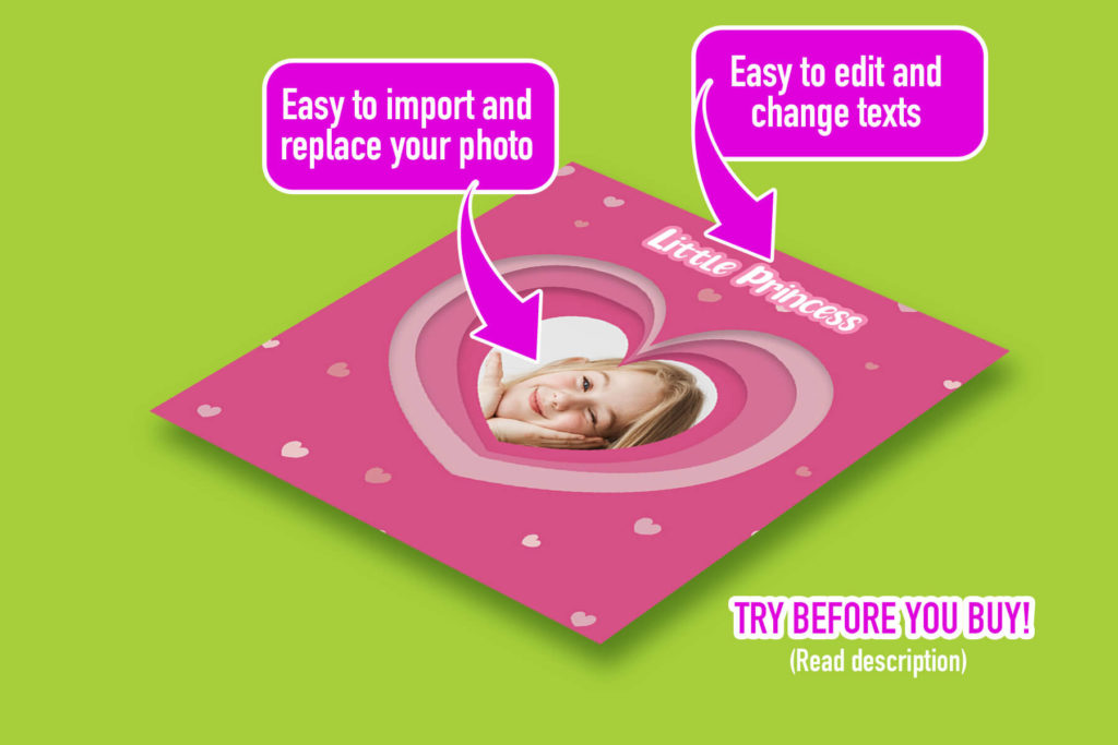 DIY Heart Photo Frame Template - Template Online